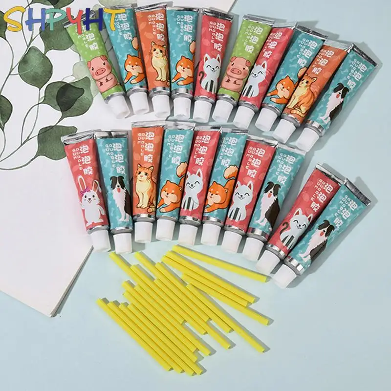 20pcs Safe Magic Bubble Glue Toy Blowing Colorful Bubble Ball Plastic ...