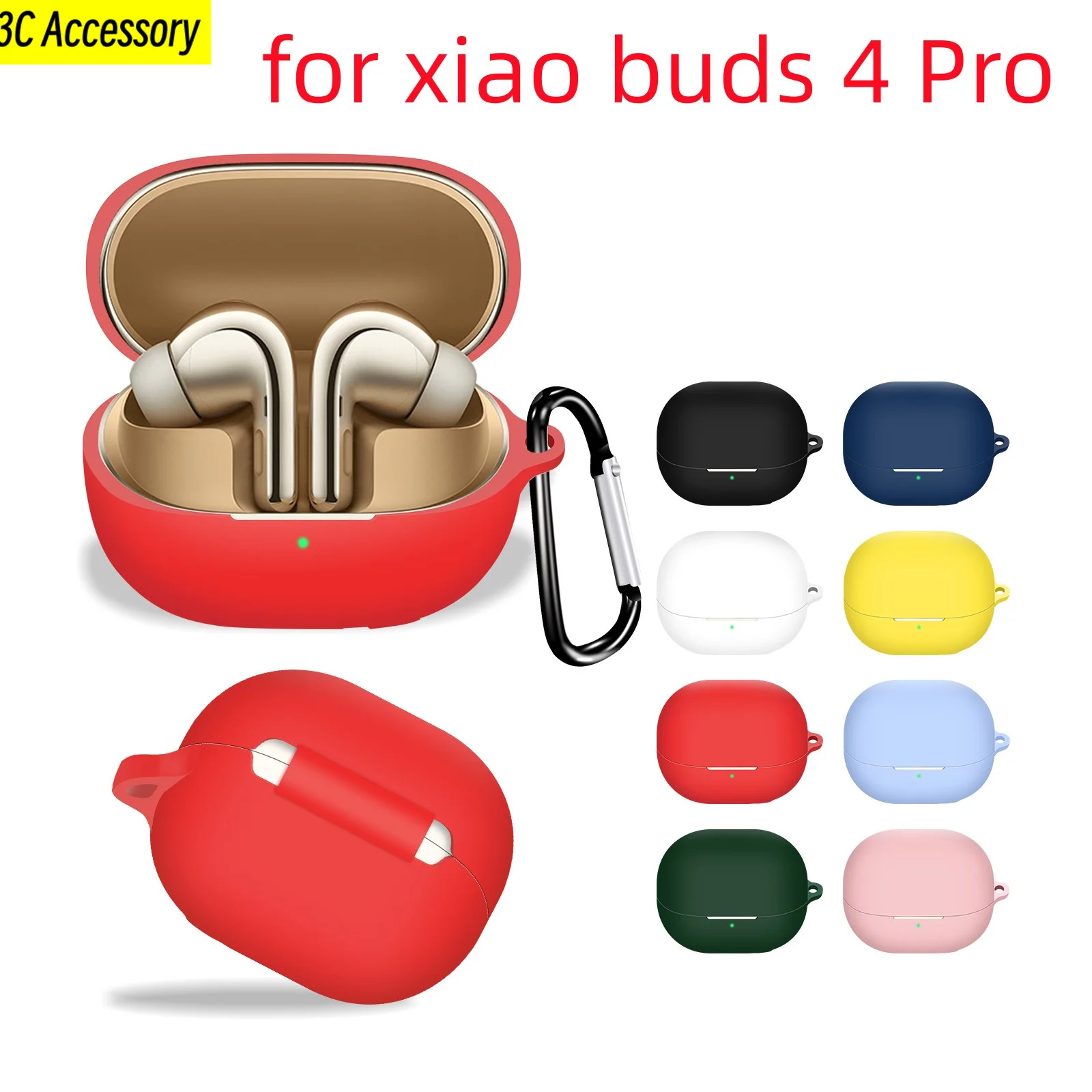 For-Xiaomi-Buds-4-Pro-Silicone-Cover-Case-for-Xioami-Buds-4-Pro ...