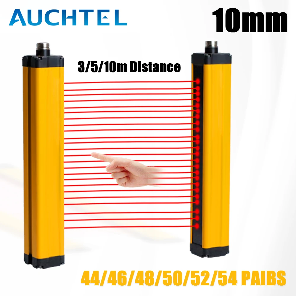 AUCHTEL-Safety-Light-Curtain-APS30-3-5-10M-Protect-Photoelectric-Switch ...