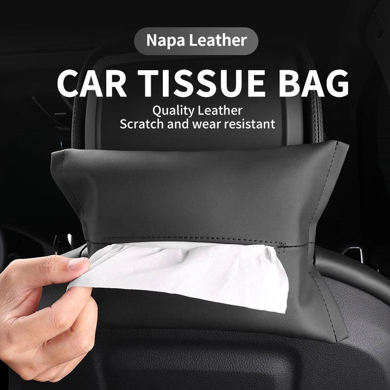 PU-Leather-Car-Tissue-Box-Seat-Back-Napkin-Holder-Auto-Interior-Storage ...