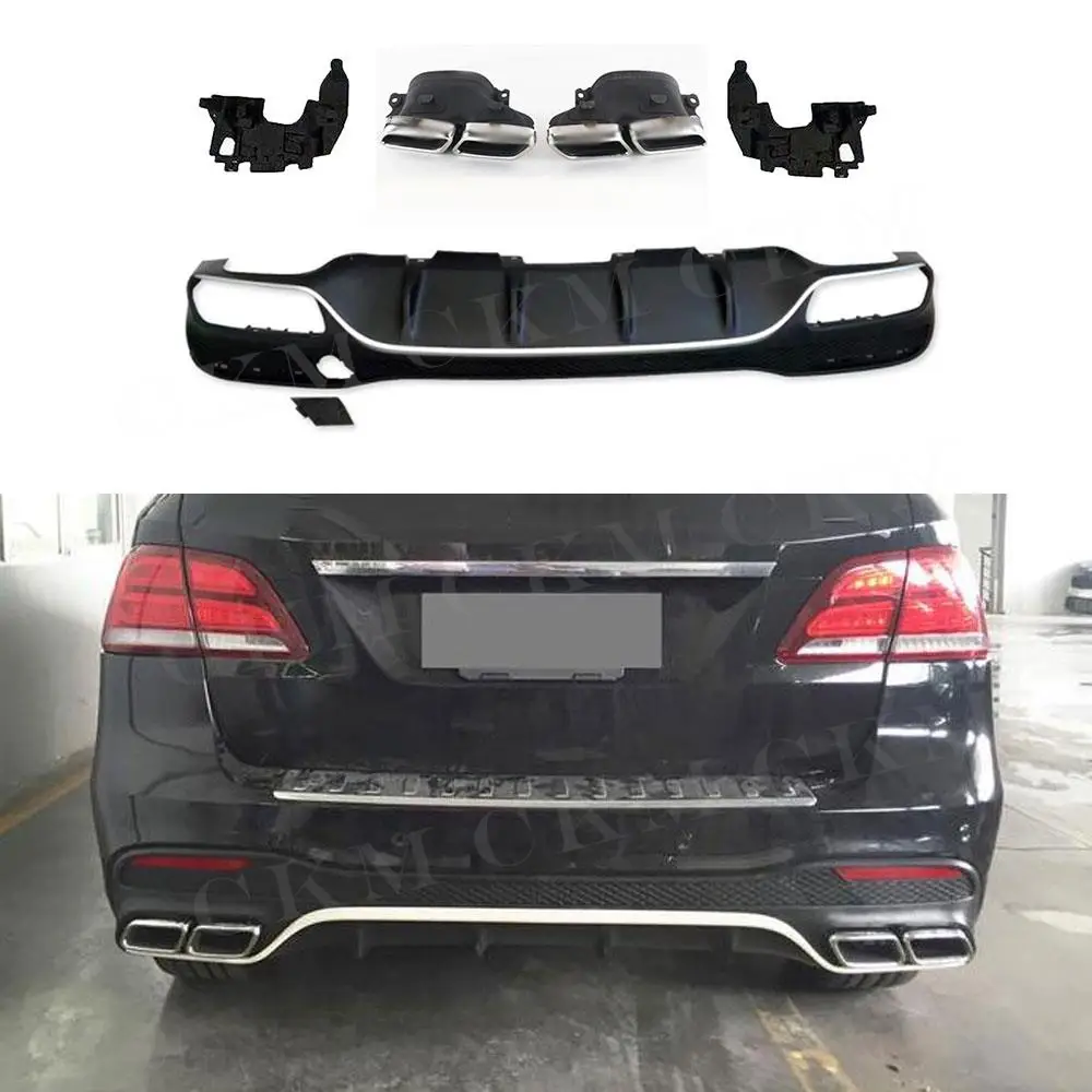 Rear-Lip-Diffuser-Spoiler-Exhaust-Tips-For-Mercedes-Benz-GLE-GLS-Class ...