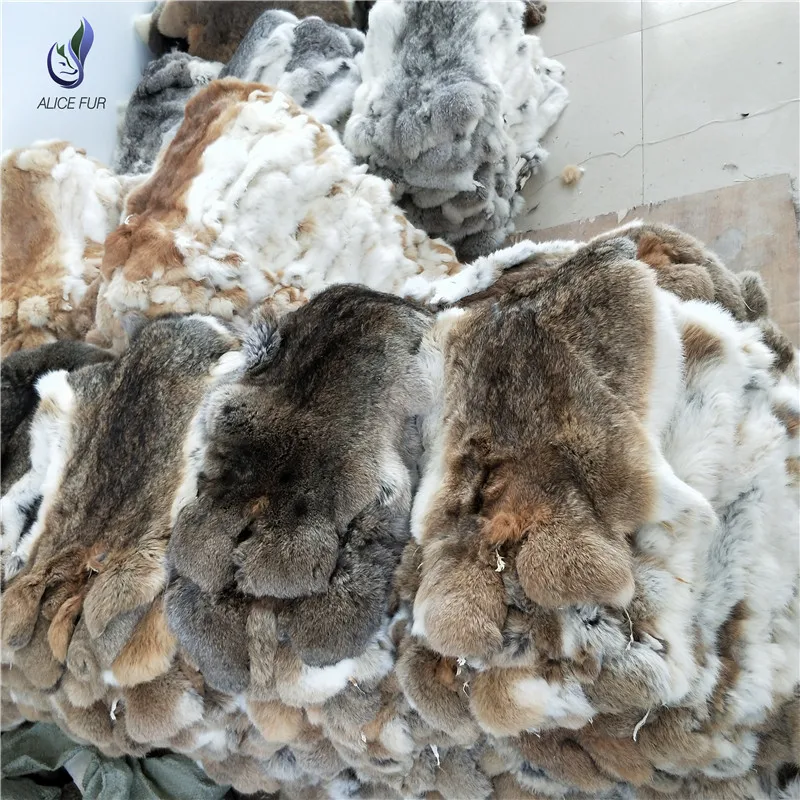 Natural-Rabbit-Fur-DIY-Apparel-Sewing-Fabric-Fluffy-Rabbit-Leather-Fur ...