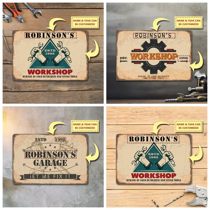 1pc-Custom-name-and-year-Repaired-Iron-Wall-Plaque-Iron-Wall-Signs ...