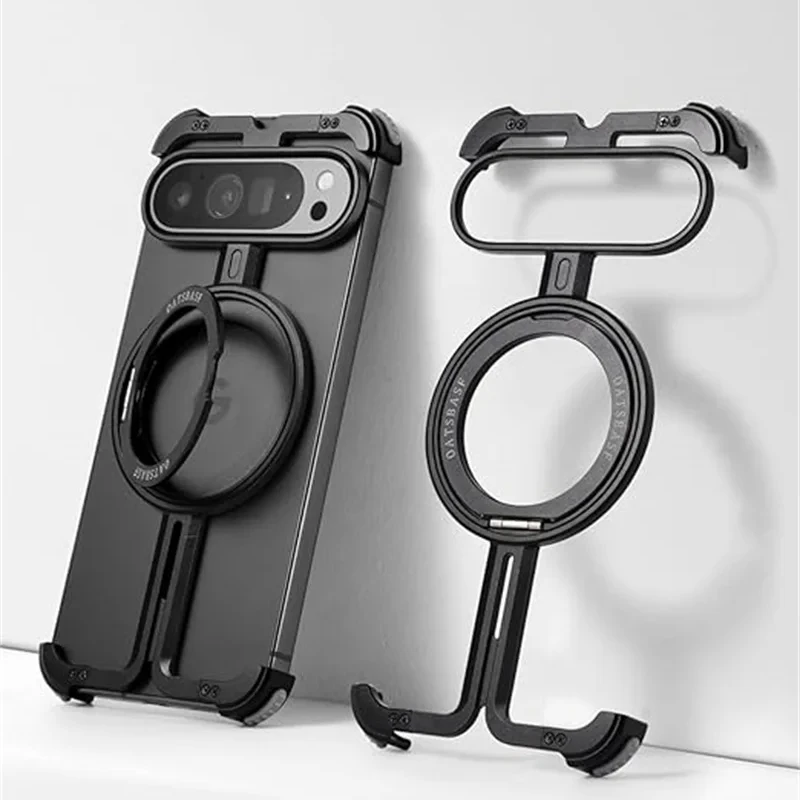 Metal Frame Magsafe Phone Case For Google Pixel 8 9 Pro XL 9 ProFold 9 ...