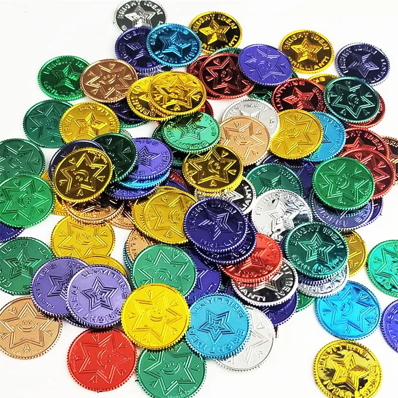 Pirates Gold Coins Gold Plating Poker Casino Chip Halloween Party Decor ...