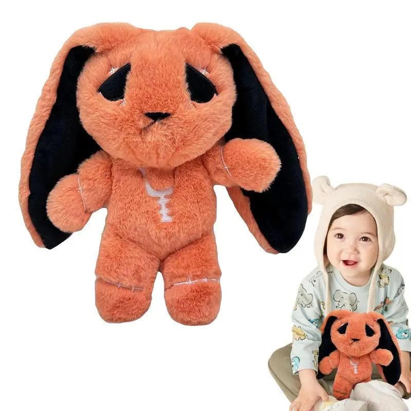 Creepy-Halloween-Rabbit-Doll-Kids-Toys-Gothic-Home-Decor-Plush-Rabbit ...