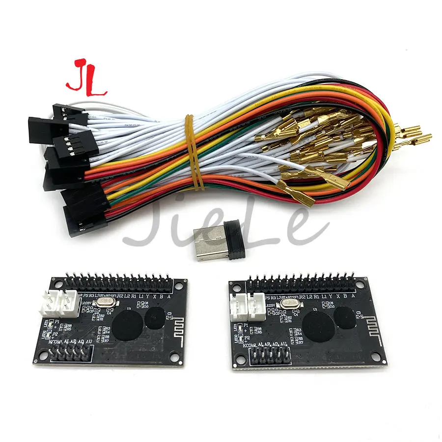2-4G-2-Players-Wireless-USB-Arcade-Zero-Delay-Joystick-Encoder-PCB-for ...