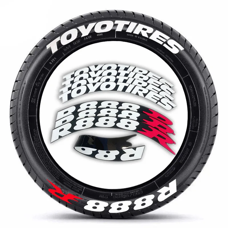 Car-Sticker-for-4-Tires-Decoration-3D-Cool-Auto-Letter-Stickers-and ...