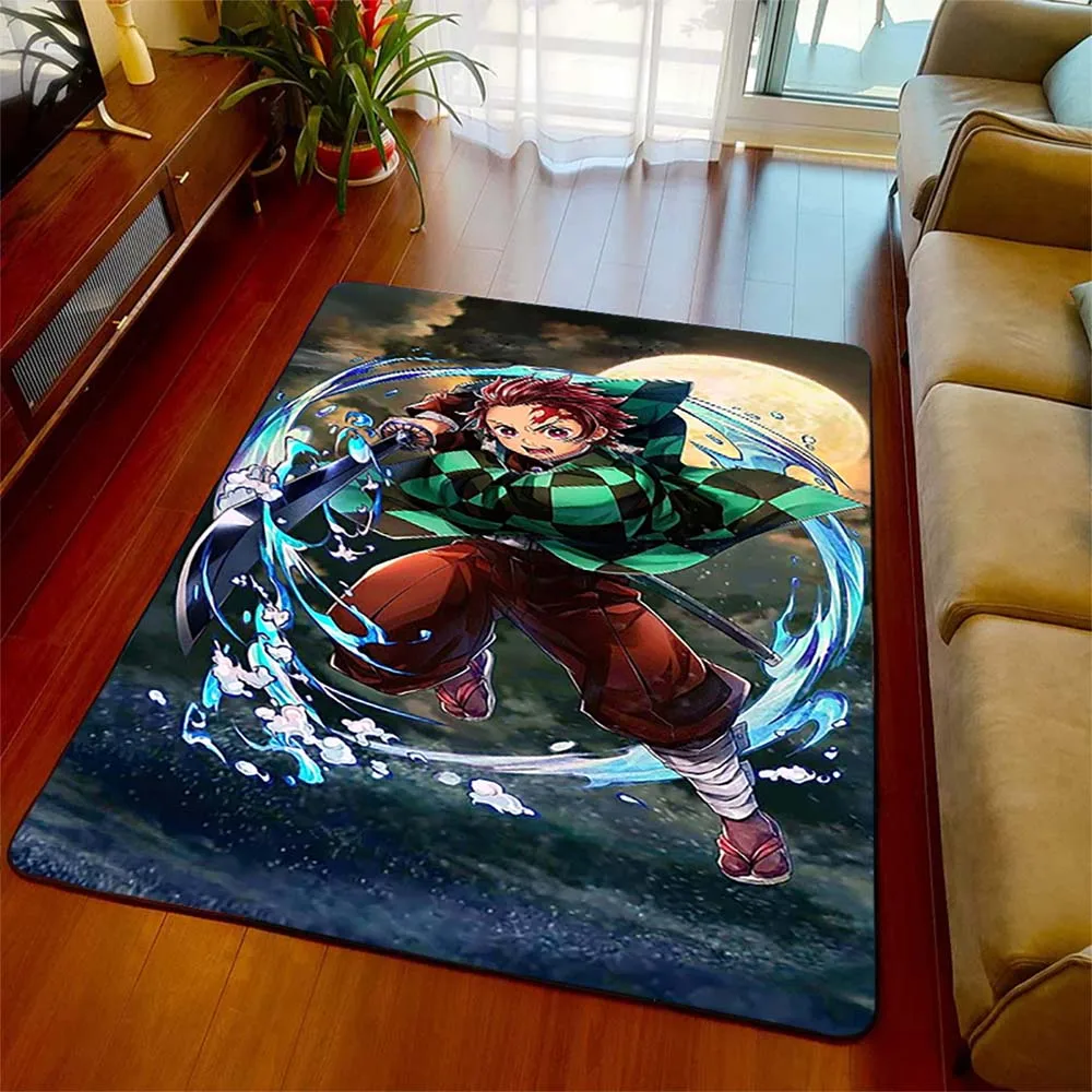 Demon Slayer Carpet Non-slip Floor Fluffy Floor For Living Room Rug ...