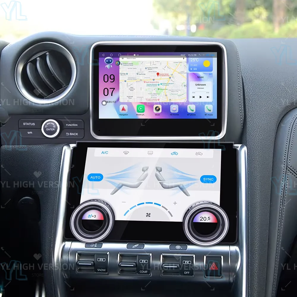 YY Car Radio Navigation GPS For Nissan GT-R GTR R35 2008-2017 Android ...