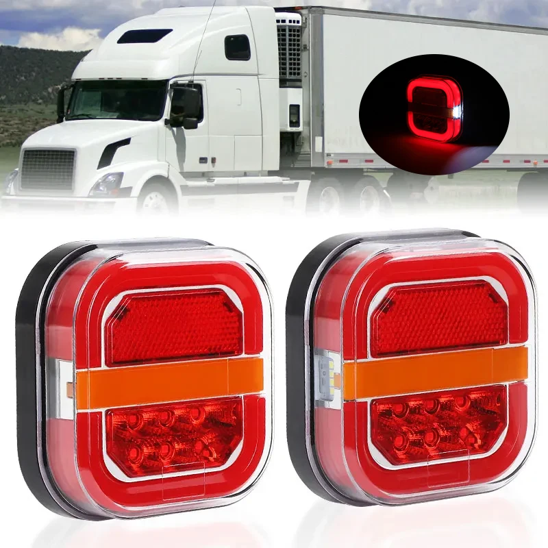 12V-24V-4-inch-LED-Tail-Light-License-Plate-Lamp-Flowing-Turn-Signal ...