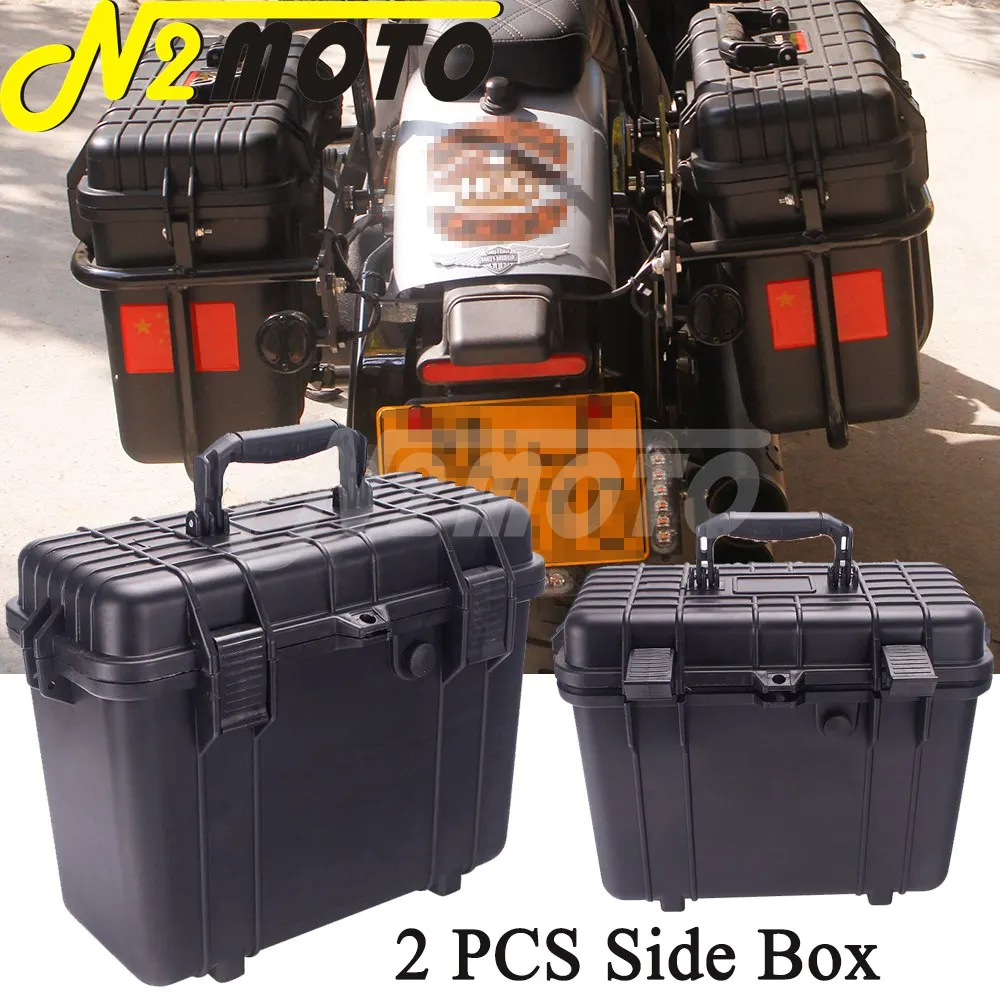 Motorcycle-Saddlebag-Side-Box-Pannier-Case-For-Harley-Dyna-Softail ...