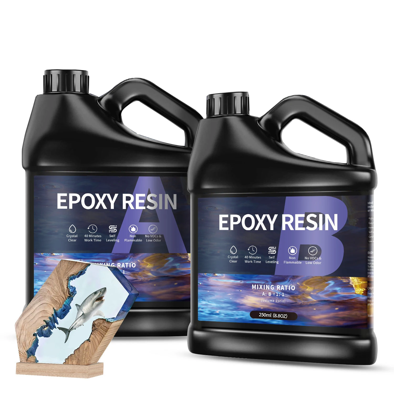 500-1000ml-Resin-Epoxy-High-Adhesive-1-1-AB-Epoxy-Hardener-Crystal-Glue ...