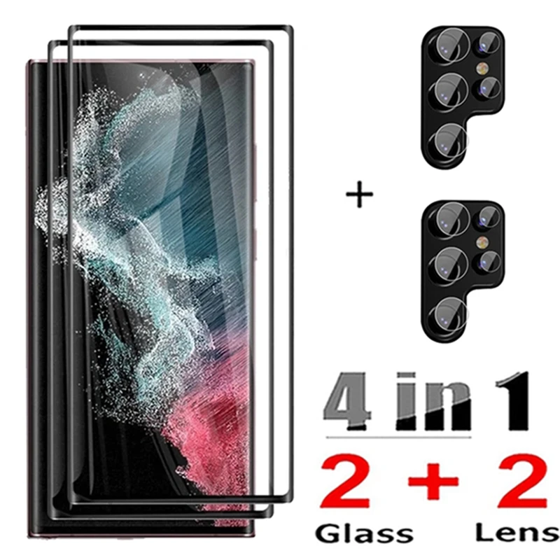 Full Screen Tempered Glass For Samsung Galaxy S23 S23+ S23 Plus Ultra ...