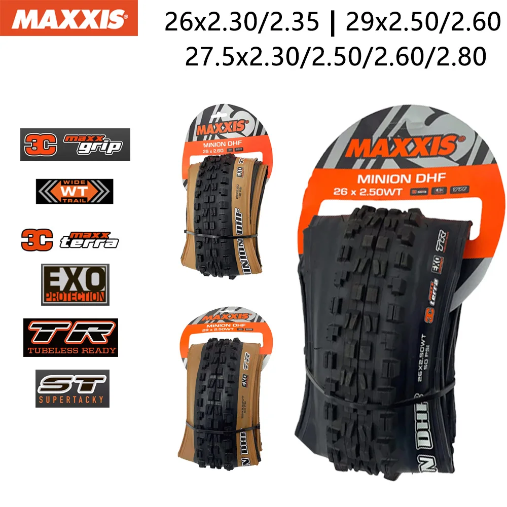 Maxxis-Minion-DHF-Mountain-Downhill-Pneu-De-Bicicleta-Pneu-De-Bicicleta-De-Montanha-Sem-Tubeless ...