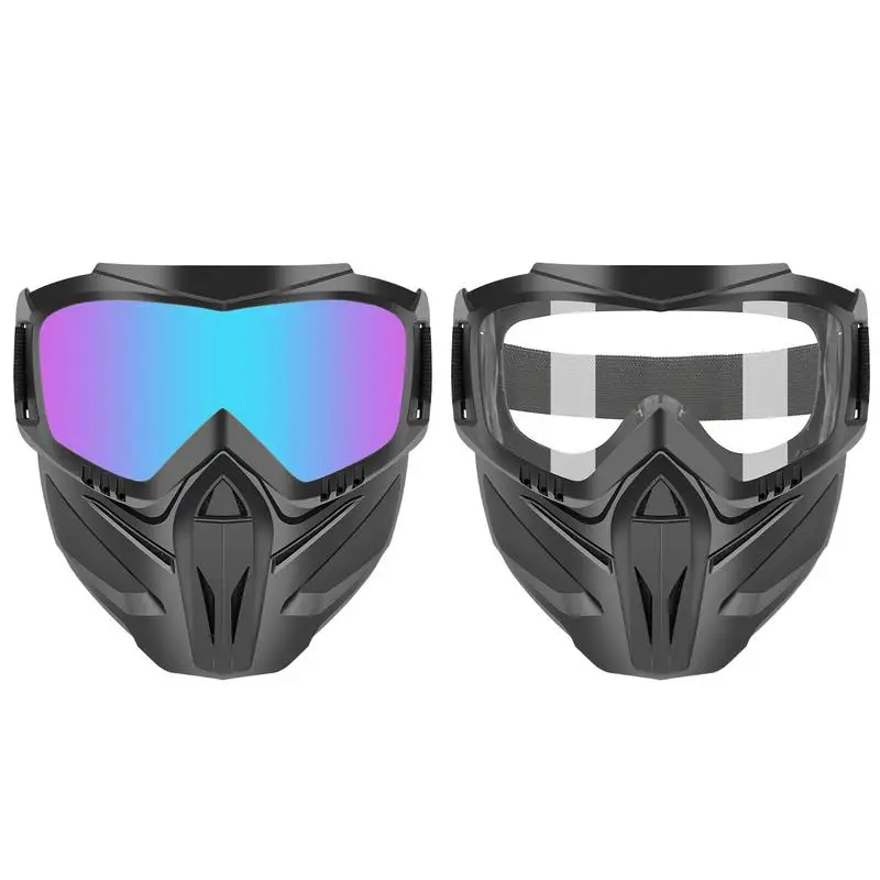 Goggles Face Cover Windproof Goggles Motorcycle Goggles with Face Cover ...
