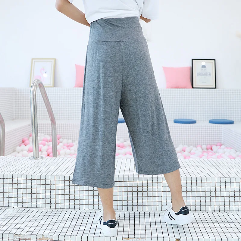 Spring-Summer-Modal-Wide-leg-pants-calf-length-Loose-Casual-yoga-pant ...