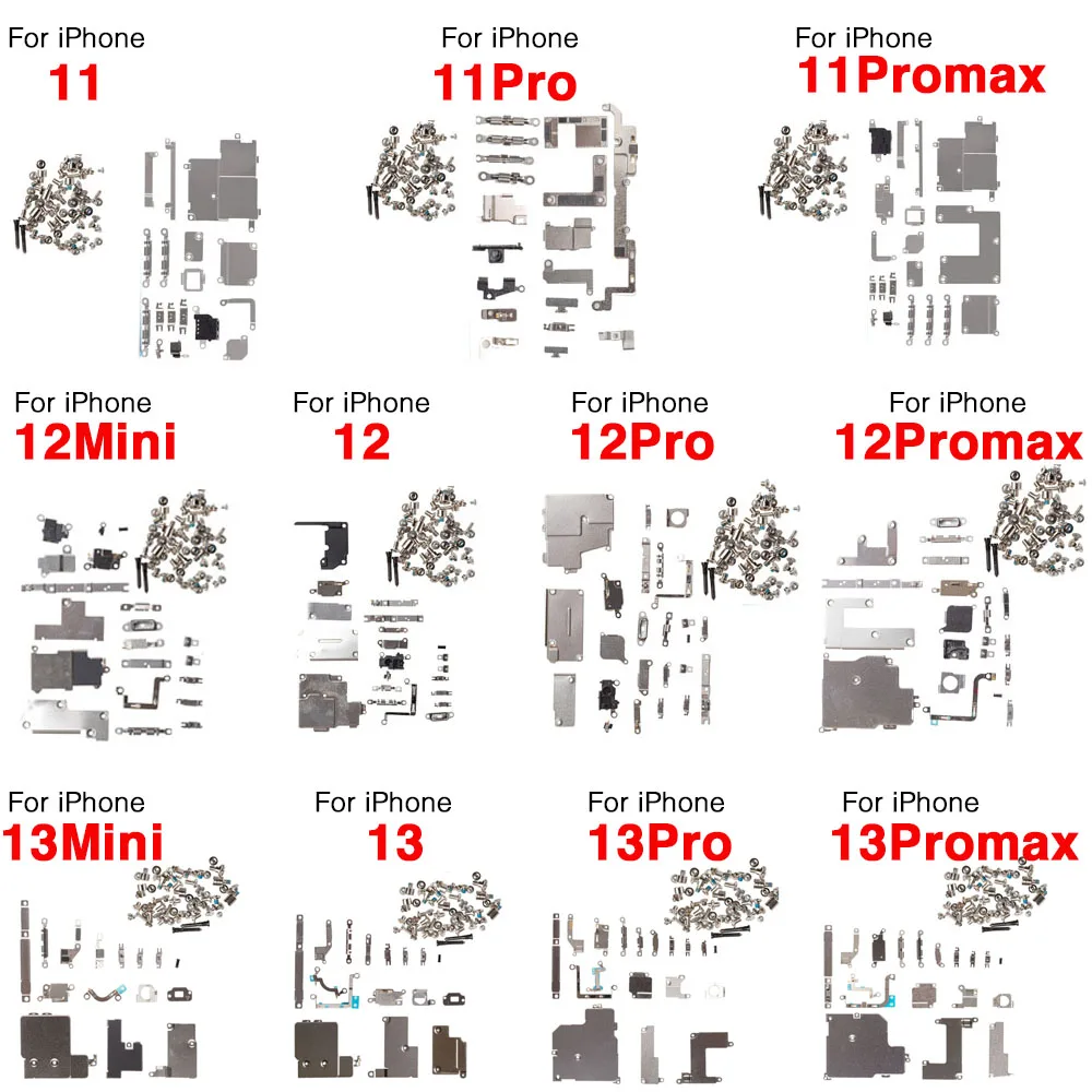 Inner Full Set Spare Parts for iPhone X XR XS 11 12 13 Mini Pro Max ...