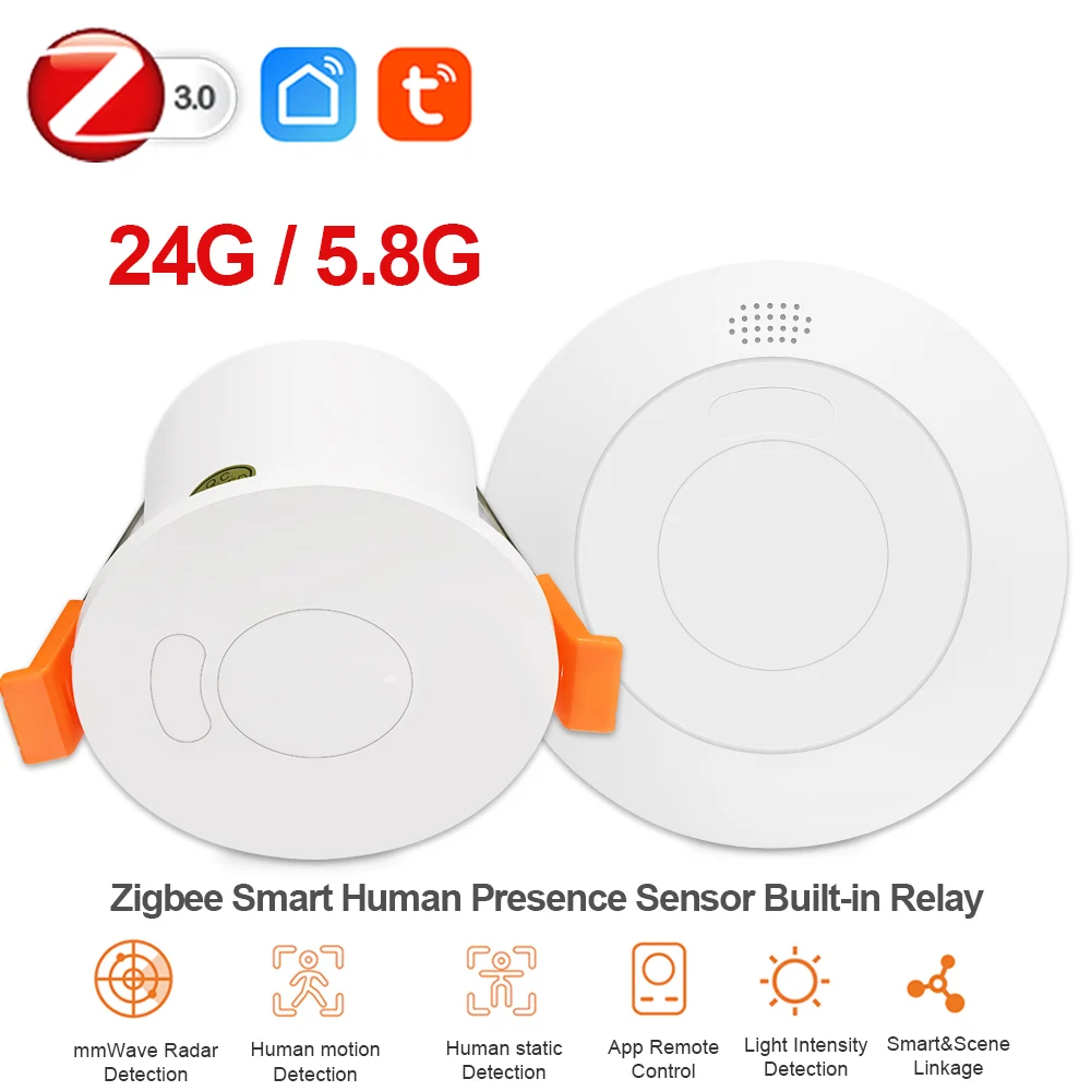 Tuya Smart Life Zigbee Human Presence Detector mmWave Radar Pir Motion ...
