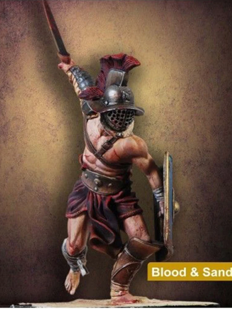 1/24 75mm Blood and Sand Gladiator (2 head options) 75mm toy Resin ...