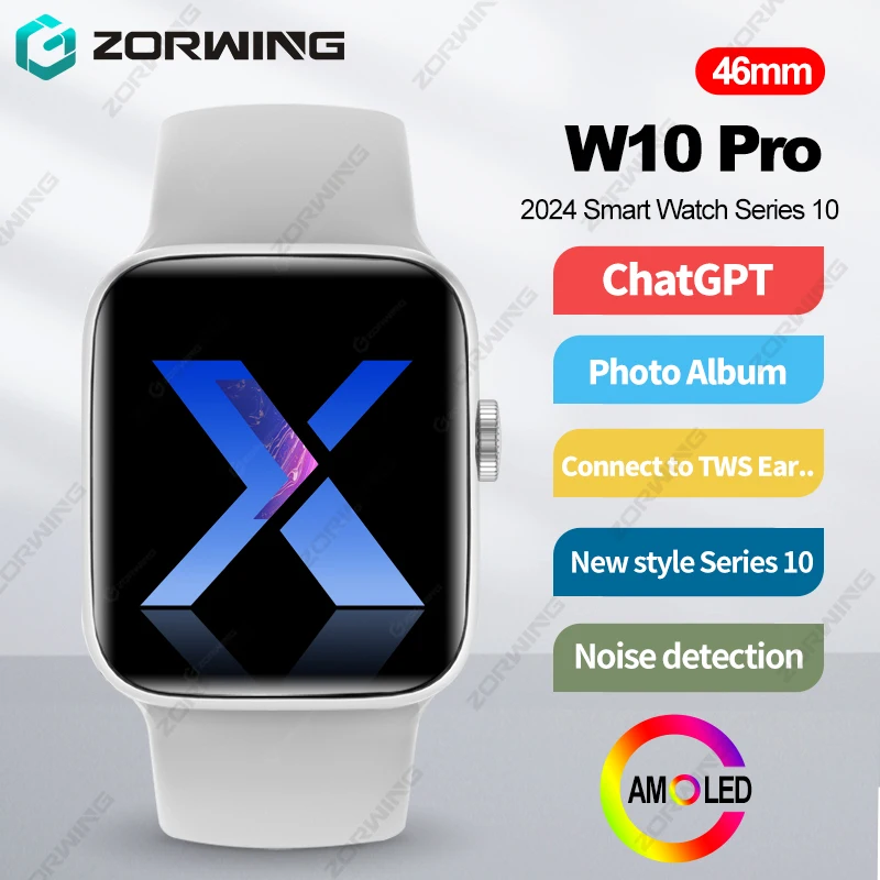 W10-Pro-AMOLED-Smart-Watch-X-Gen2-ChatGPT-Noise-Detection-NFC ...