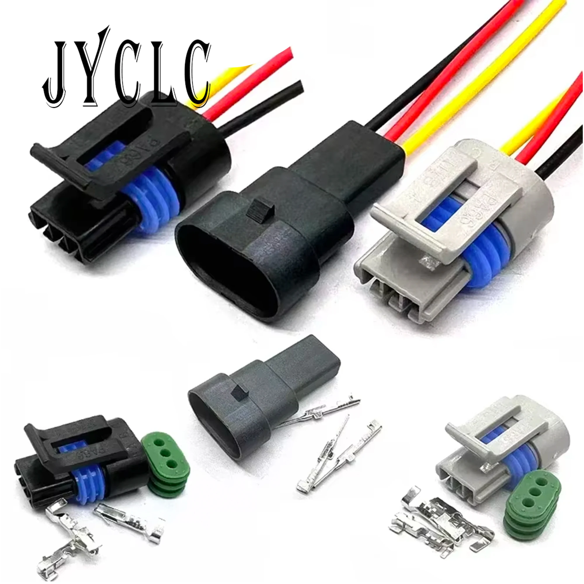 1 Set 3 Pin Way Auto Sensor Waterproof Connector Wiring Harness Housing ...