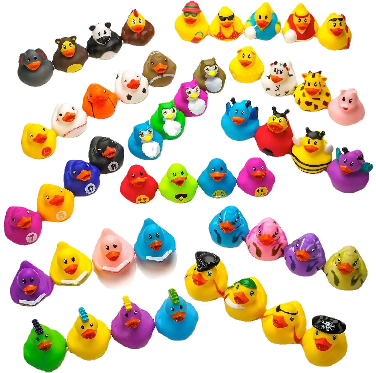 25-Pack-Rubber-Duck-for-Jeep-Bath-Toy-Assortment-Bulk-Floater-Duck-for ...