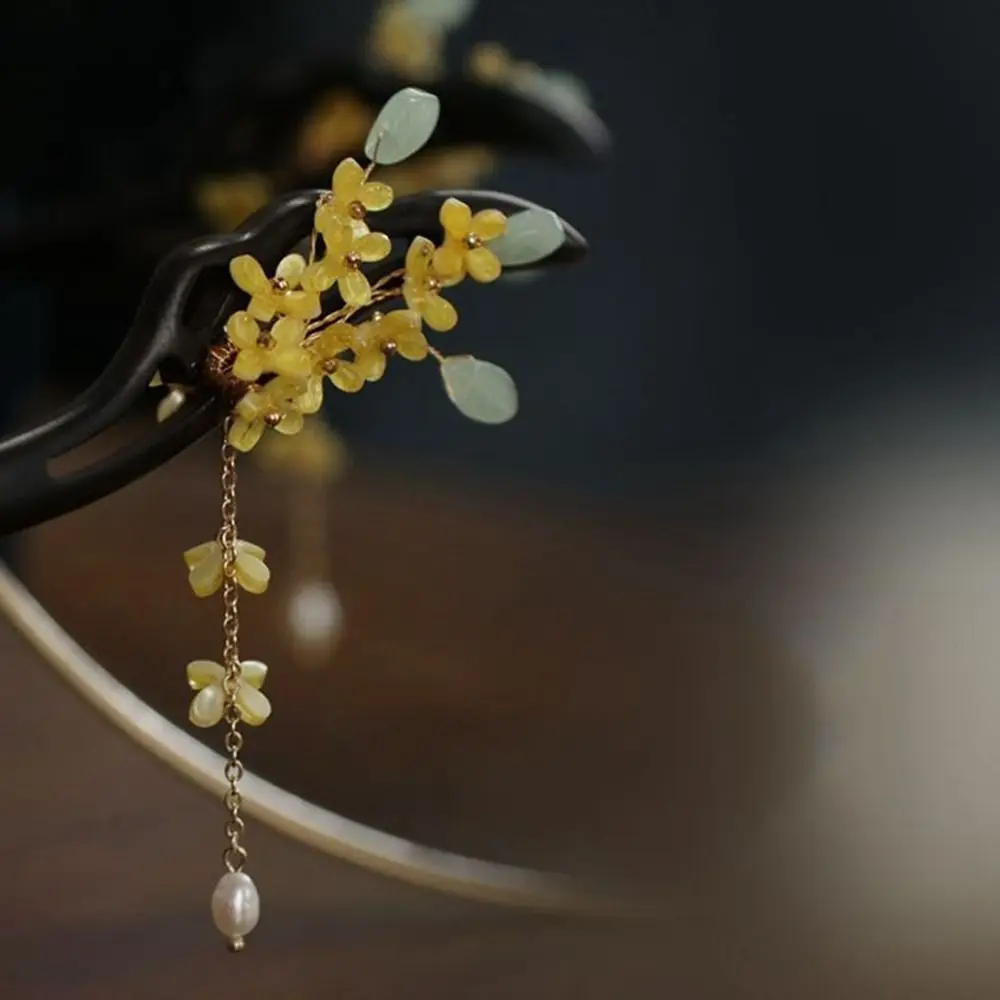 New-Ancient-Style-Jade-Rabbit-Osmanthus-Wooden-Hairpin-Hair-Sticks ...