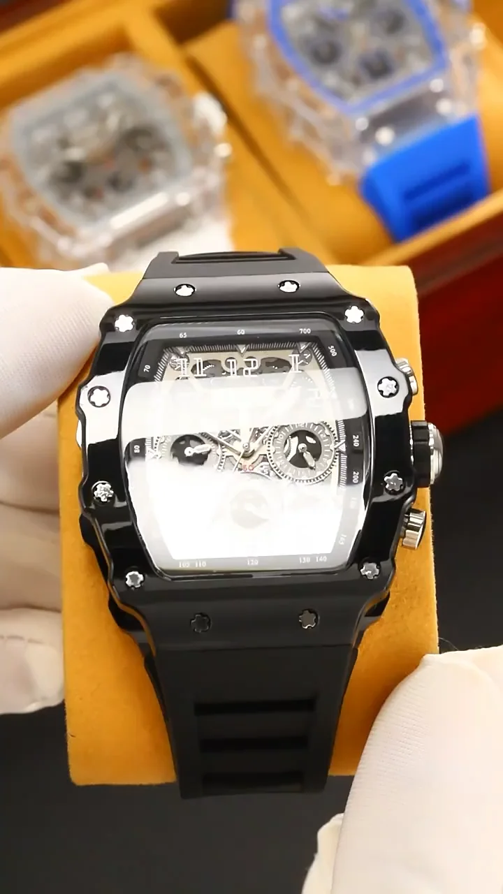 SKMEI Transparent SHANGHAI Movement Quartz Wristwatch Luxury rich man ...