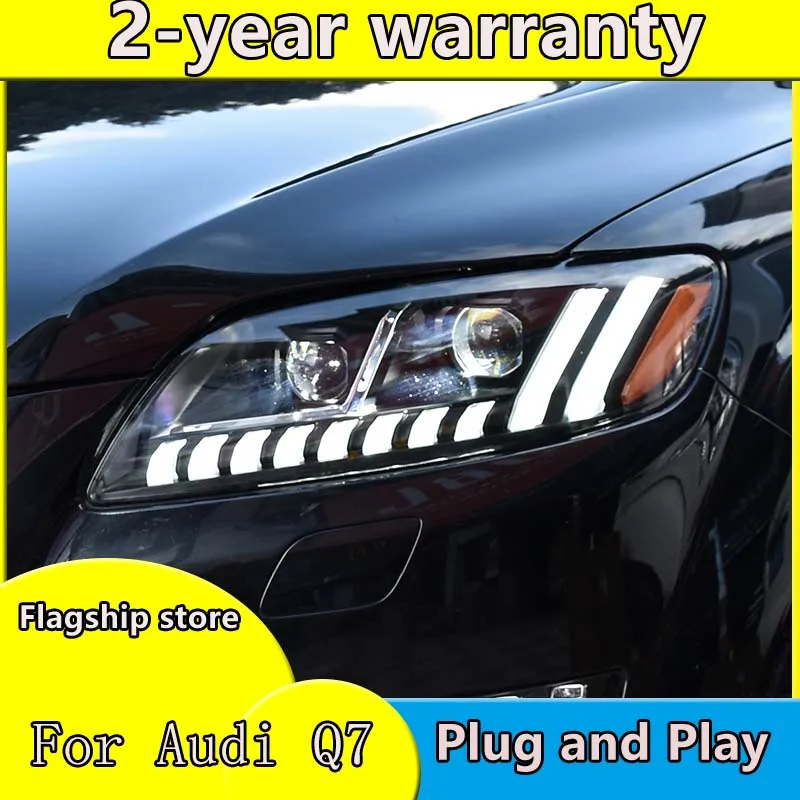 Faro LED para Audi Q7 2006 2015, luz de circulación diurna, señal de ...