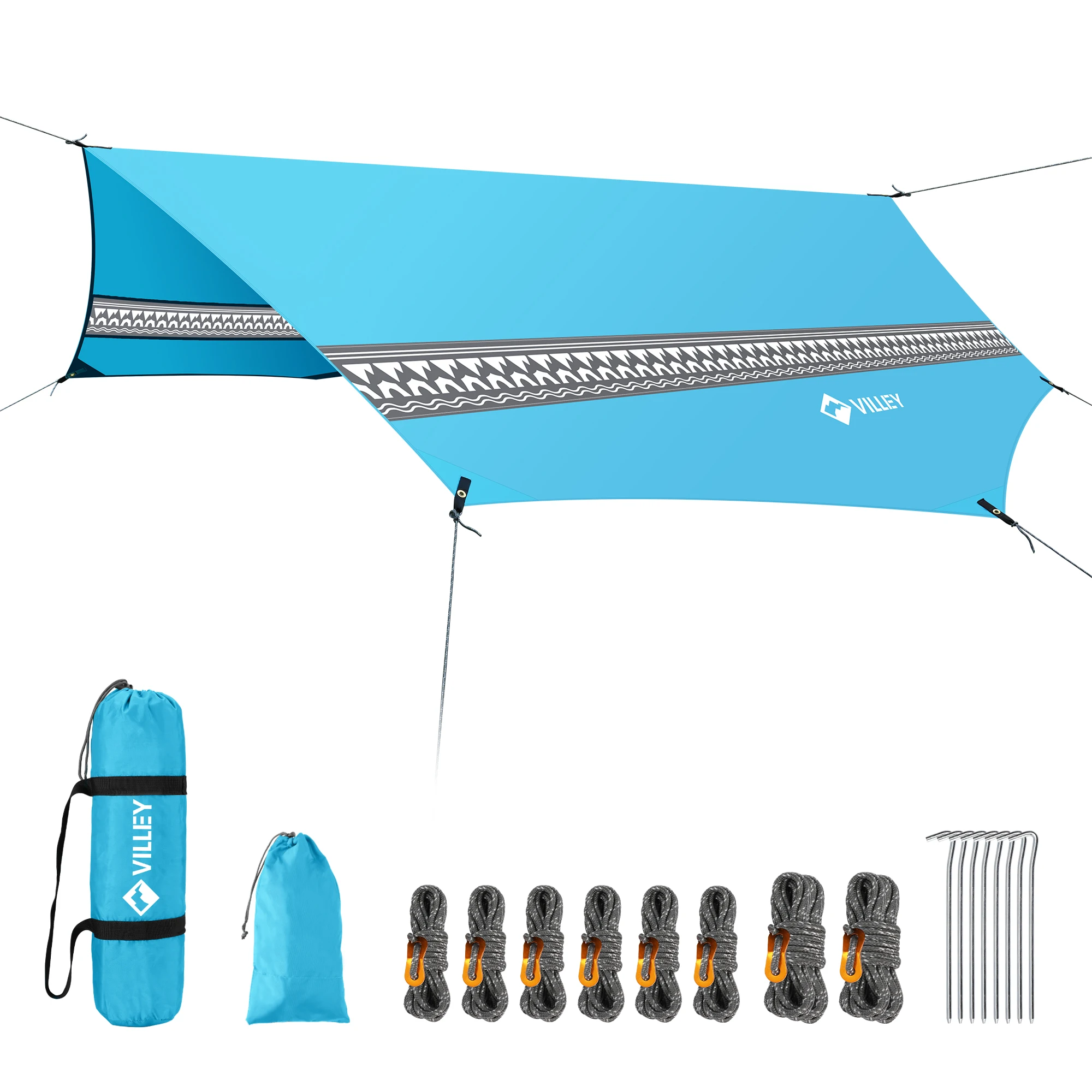 3x3.5m 4x3.5m Awning Waterproof Tarp Tent Shade Ultralight Garden ...