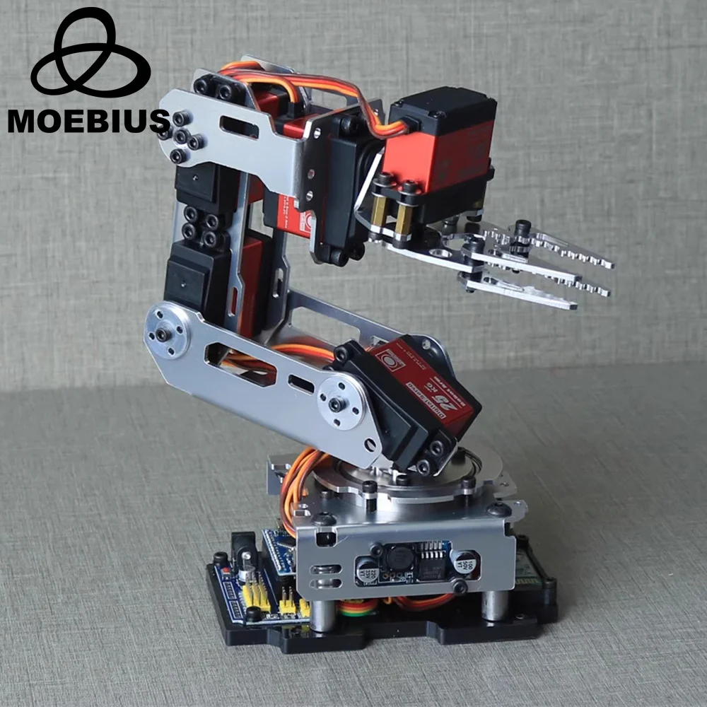 Arduino-6-Dof-APP-RC-Control-Robot-brazo-abrazadera-garra-Metal-rob ...
