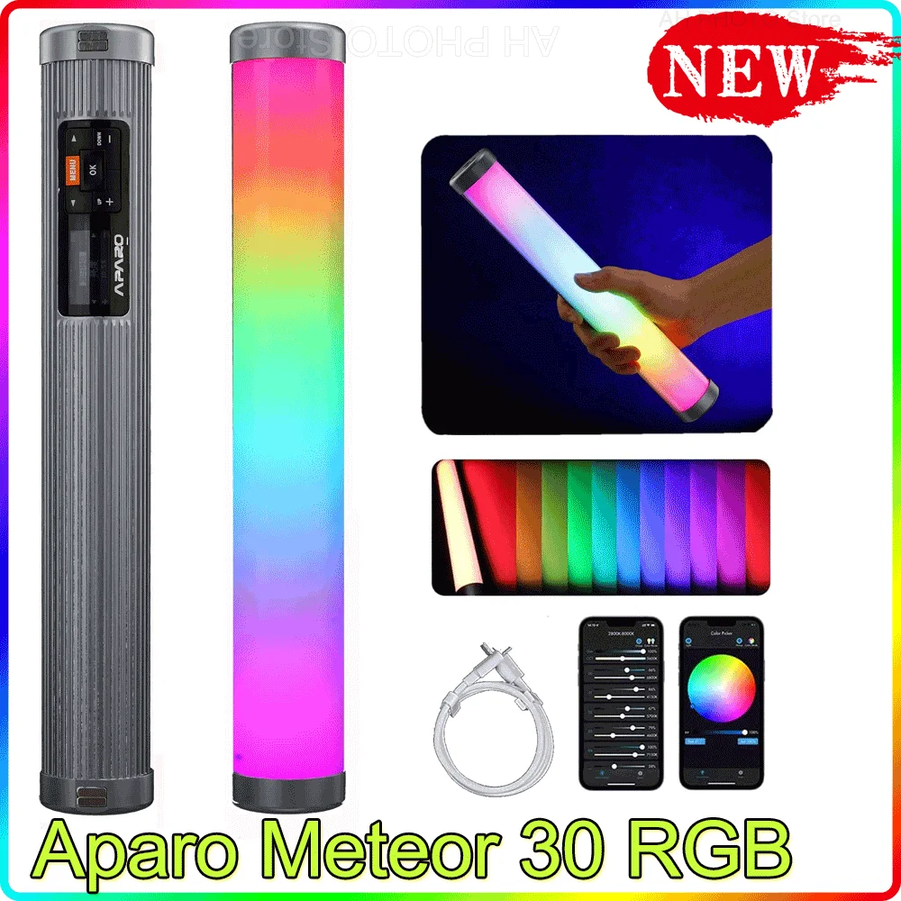 Aparo-Meteor-30-Colorful-Handheld-Stick-Light-APP-Control-2000K-20000K ...