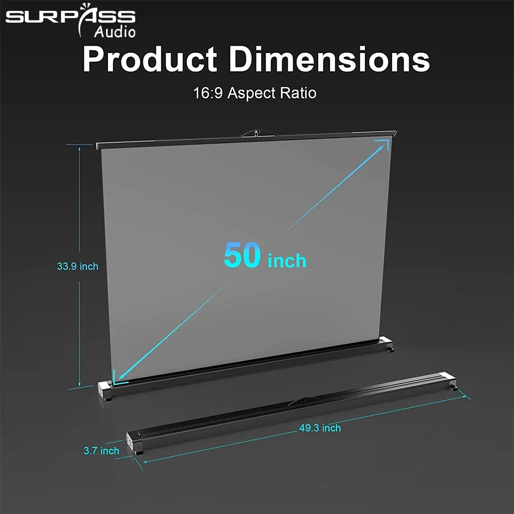 50-Inch-Portable-Projector-Screen-Pull-Up-Tabletop-Projection-Screen ...