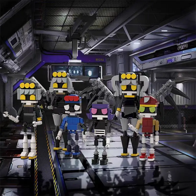 MOC-Murder-Drones-V-Figure-Killer-Building-Blocks-Set-Anime-Characters ...