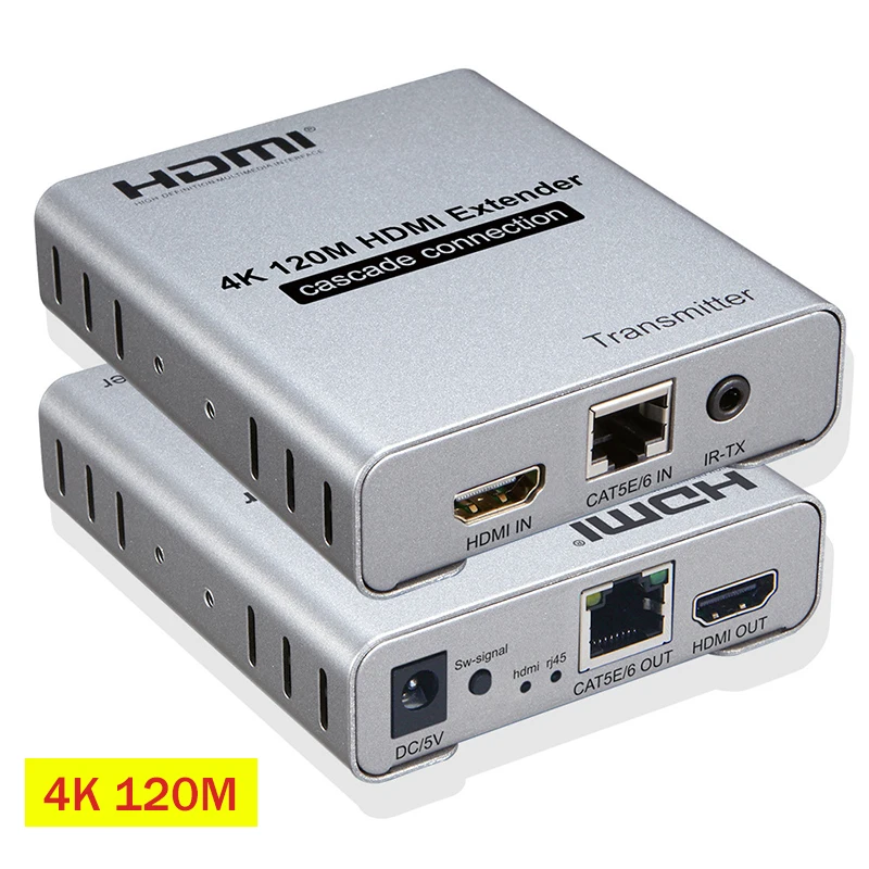 120M-HDMI-Ethernet-Extender-Cat6-RJ45-Cable-4K-30Hz-Video-Splitter ...