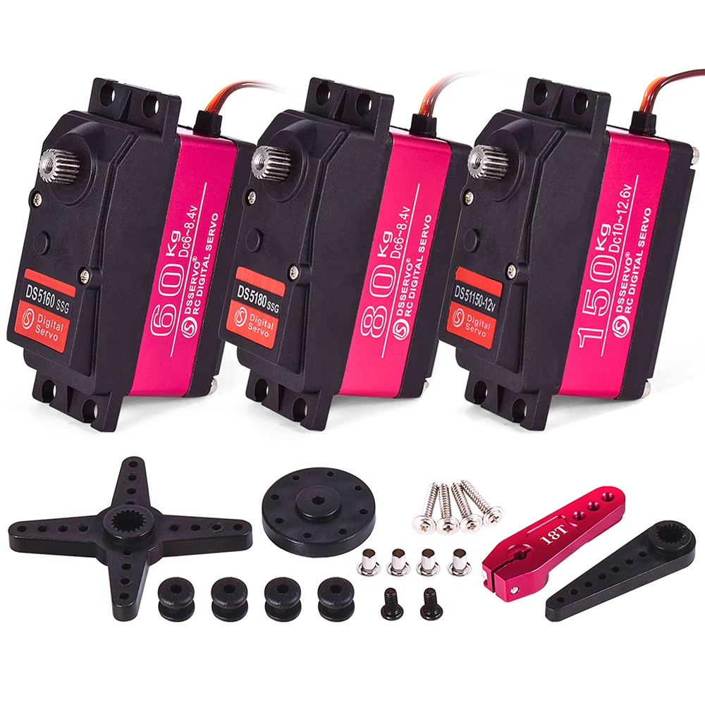 RC-Steering-Servo-150kg-80kg-60kg-High-Torque-Servo-Waterproof-1-6-8-4V ...