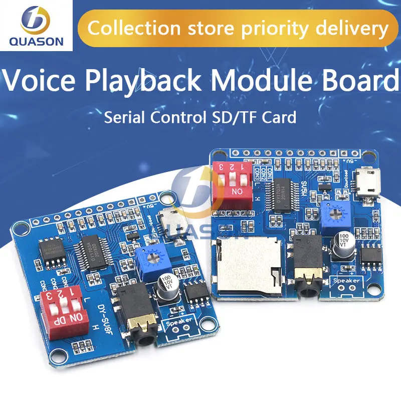 Voice Playback Module Board Mp3 Music Player 5w Mp3 Playback Serial ...