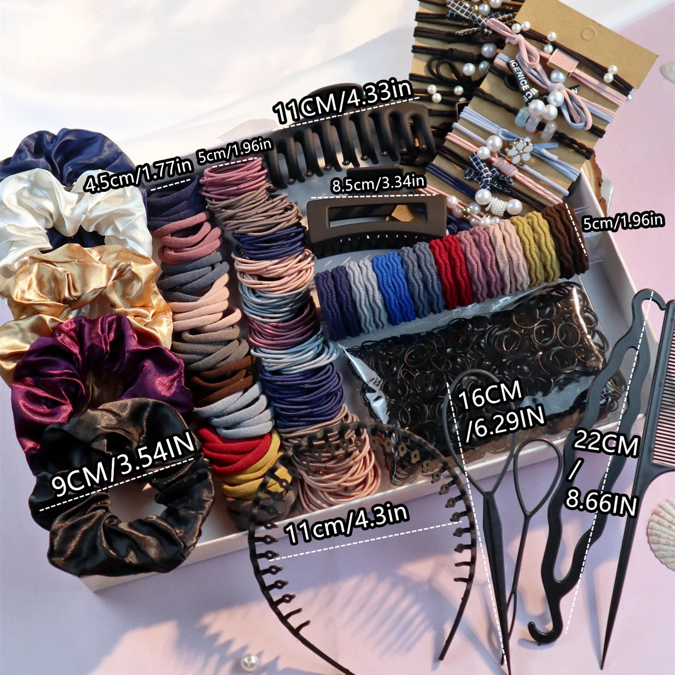 1Set-Hair-Accessories-for-Woman-Set-Ponytail-Holders-Hair-Scrunchies ...