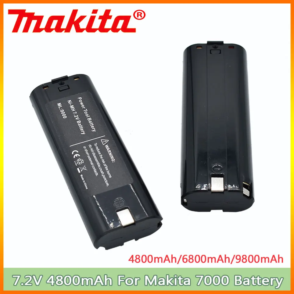 New 7.2V Makita 4800mAh 6800mAh NiMH Replacement Battery for Makita 7000 7002 7033 191679 9 ...