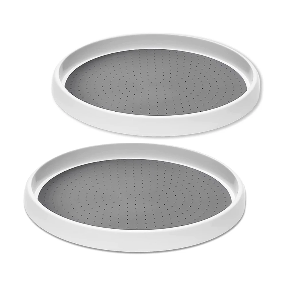 360 Rotation Non Skid Pantry Cabinet Lazy Susan Turntable with Wide ...