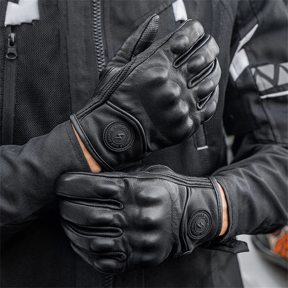 Men-Women-Retro-Leather-Motorcycle-Riding-Gloves-Touchscreen-Motocross ...