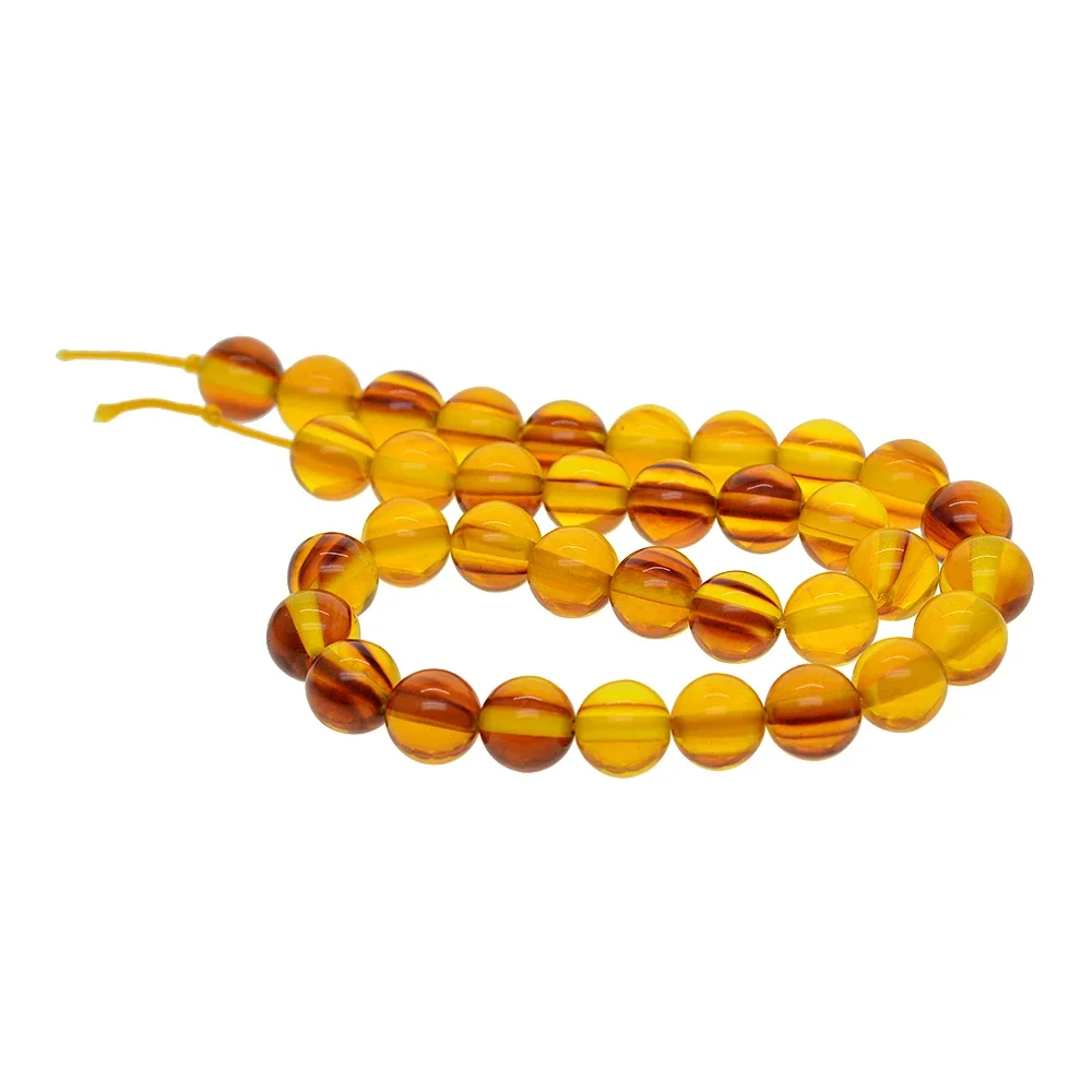 35-Pcs-12mm-Synthetic-Artificial-Resin-Gold-Blood-Amber-Gemstone-Round ...