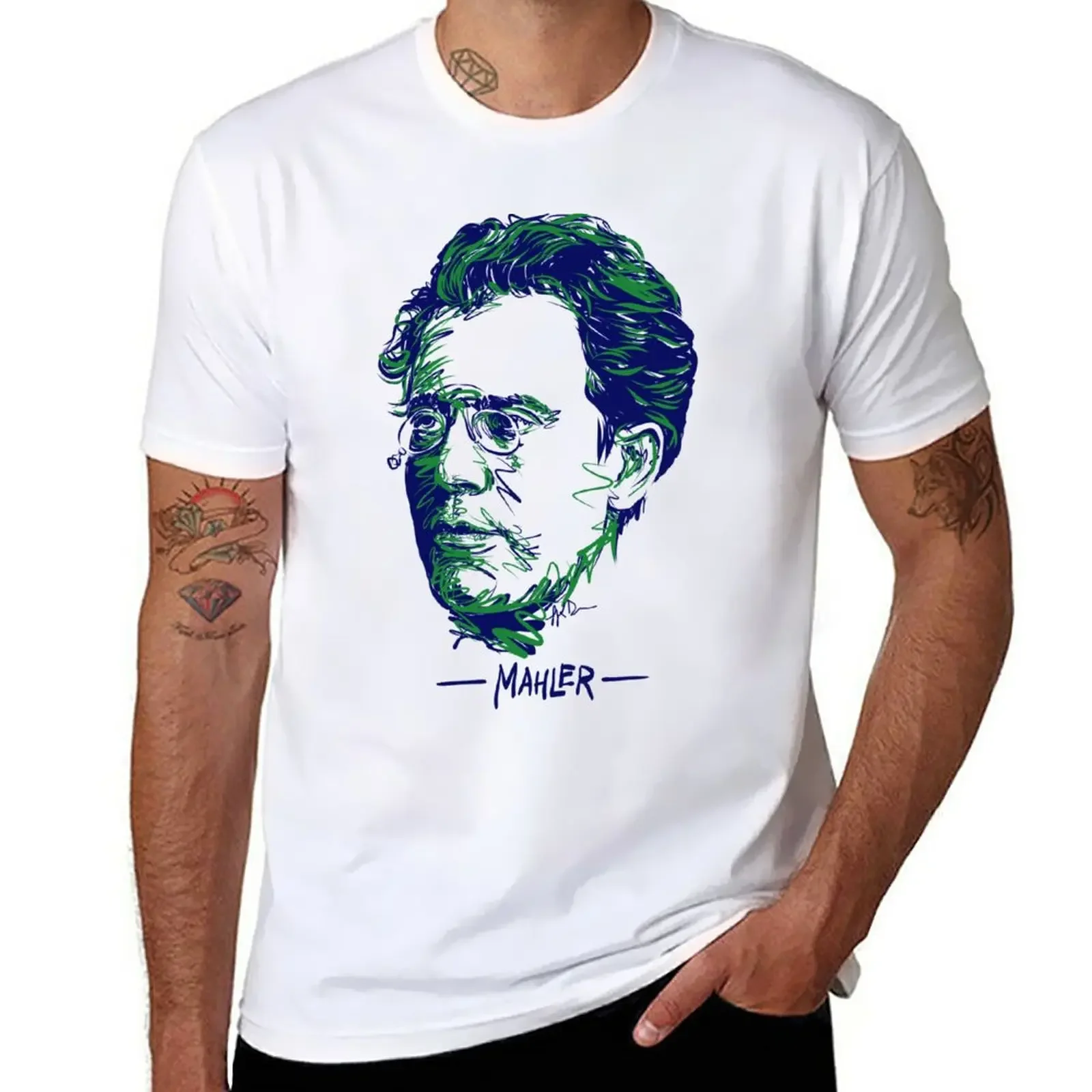 Gustav-Mahler-T-Shirt-summer-top-anime-new-edition-t-shirt-plain-white ...