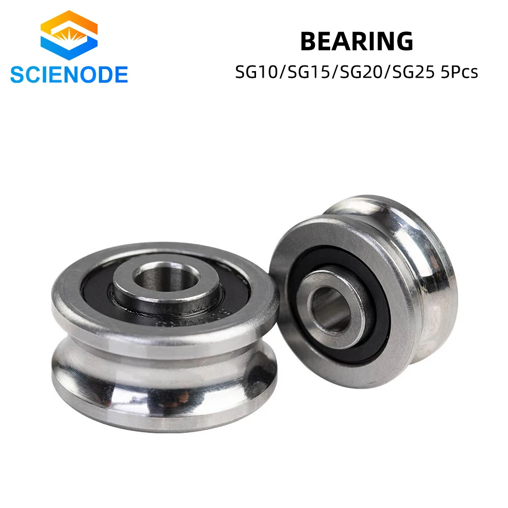 Scienode 5pcs U 베어링 SG10 SG15 SG20 SG25 그루브 공, 공 CO2 레이저 새긴 - 티몬