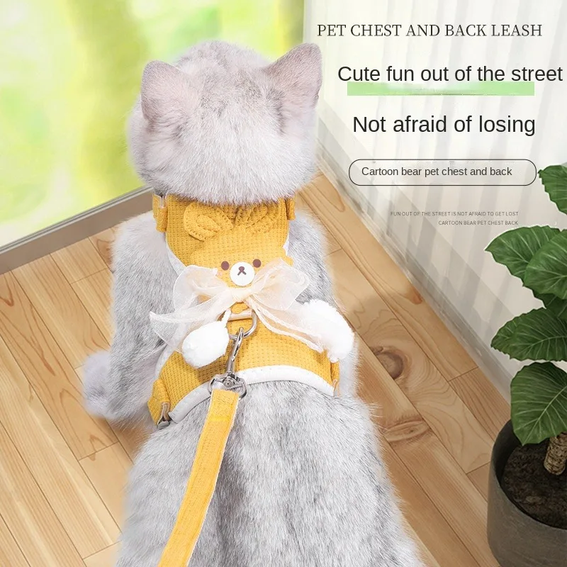 Lace-up-Bow-Puppy-Strap-Cat-Traction-Rope-Anti-Break-Out-Special ...