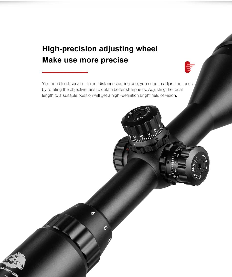 FIRE WOLF3-9X50 Hunting Tactical Rifle Scope Green Blue Red Dot ...