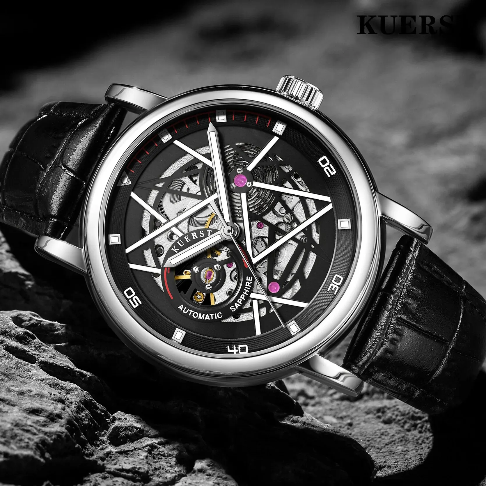 KUERST-Fashion-Men-s-Automatic-Mechanical-Watch-with-Glow-in-the-dark ...