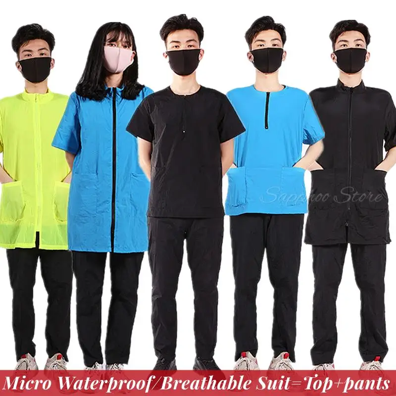 2022-Pet-Groomer-Work-Clothes-Waterproof-Breathable-Quick-Dry-Ultra ...