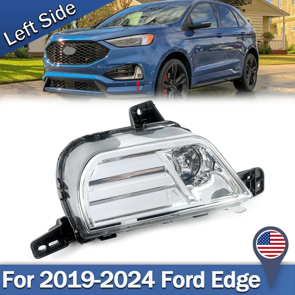Front Fog Lamp For Ford Edge 2019 2020 2021 2022 2023 2024 Clear LED ...